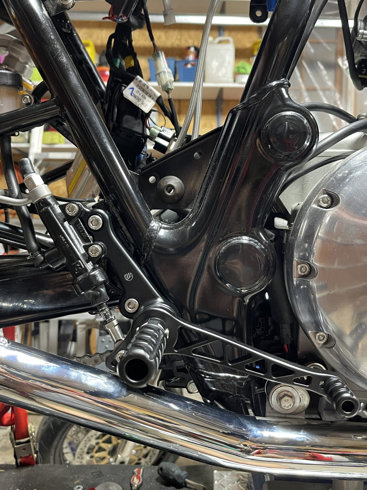 Royal Enfield CNC Rear Set Brackets - Custom Motorcycle Parts Canada ...